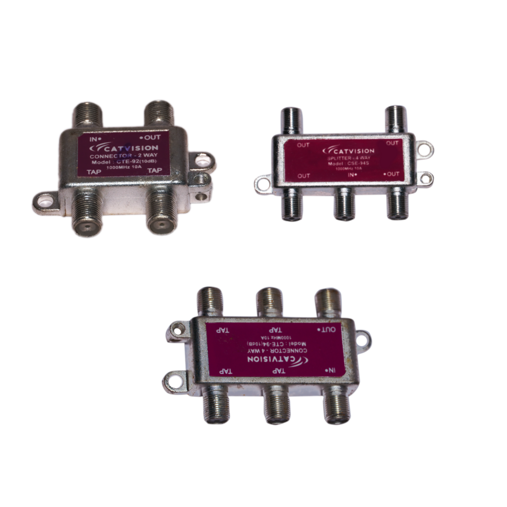 Nodes, Amplifiers, Splitters & Tap-offs – Catvision India